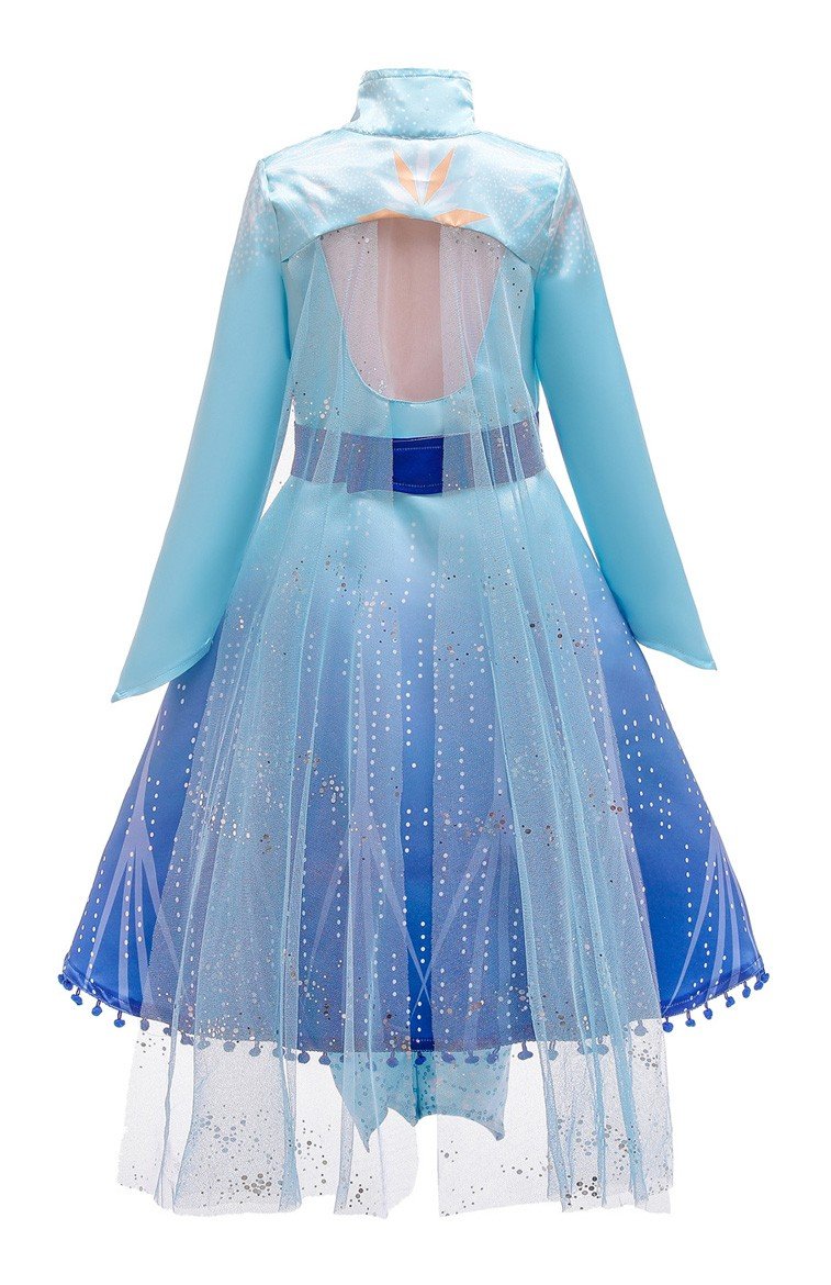 Frozen 2 Kleider Elsa Kostüm Kinder Prinzessinenkleid
