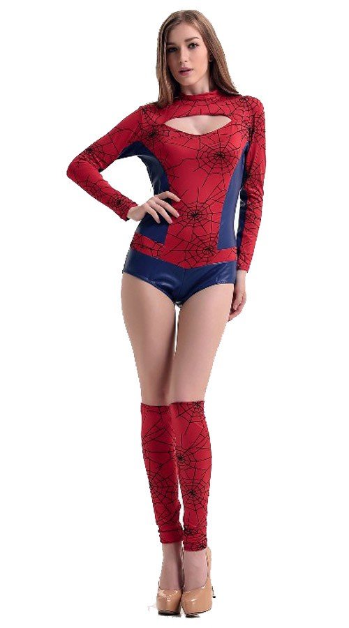 DC Comics Superhelden Spidergirl Kostüm Body Erwachsene